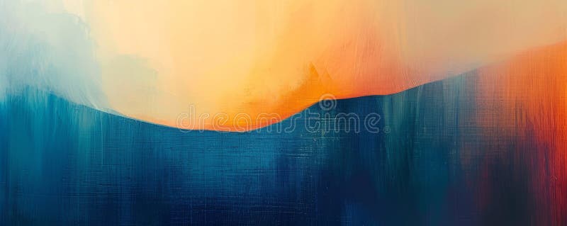 Abstract Gradient Landscape Painting with Vibrant Colors Stock Image ...