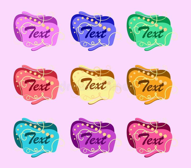 Abstract Gradient Modern Graphic Elements. Stock Vector - Illustration ...