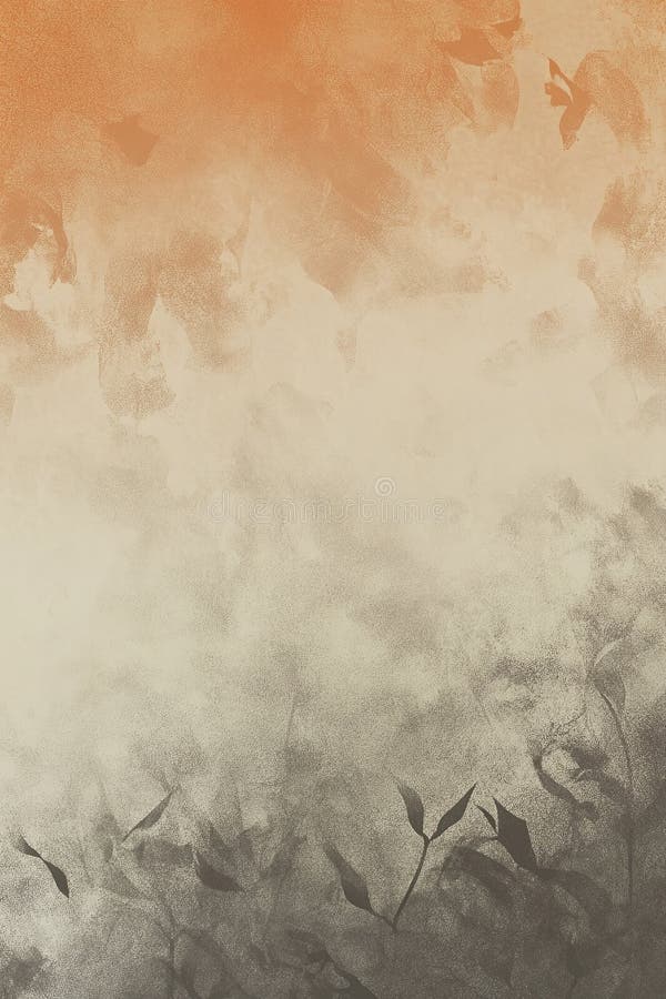 Abstract Gradient with Muted Orange Transitioning into Dark Umber ...