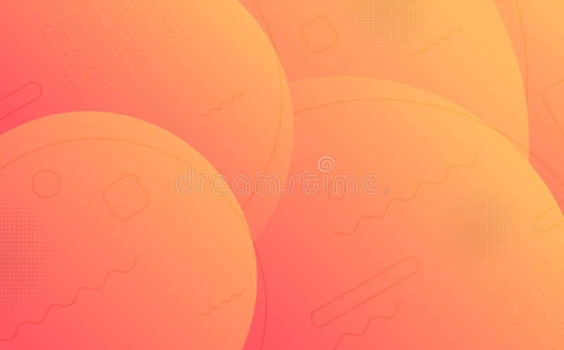 Abstract Gradient Orange Color Design with Geometric Pattern Design ...
