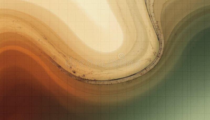 Abstract Gradient from Orange To Green with Wavy Patterns and Faint ...