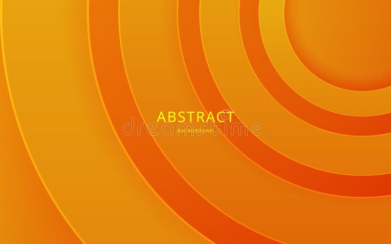 Abstract Gradient Orange Yellow Circle Shadow and Light Papercut ...