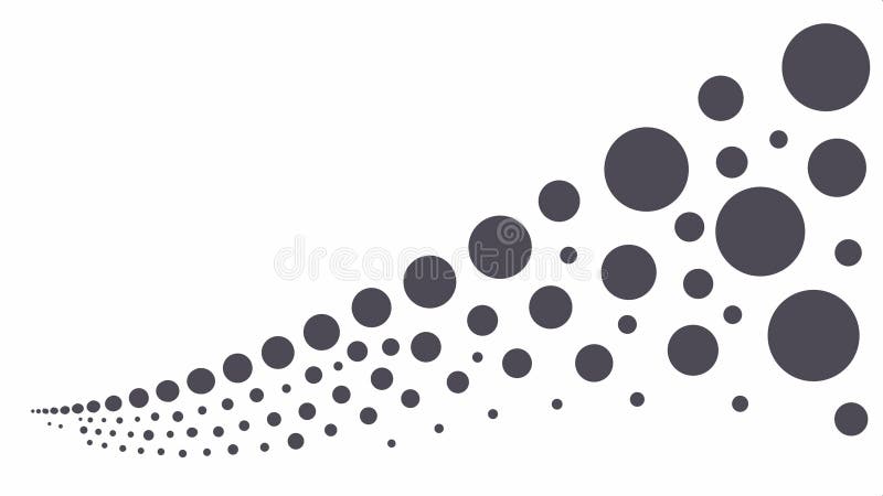 Abstract Gradient Pattern Composed of Dots Creating Movement Vector Design Generative AI Stock ...