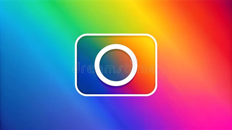 Abstract Gradient Photo Icon: a Vibrant Visual Representation of Image ...