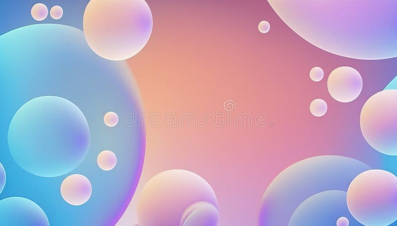 Abstract Gradient Pink and Blue Bubble Background Wallpaper. Stock ...