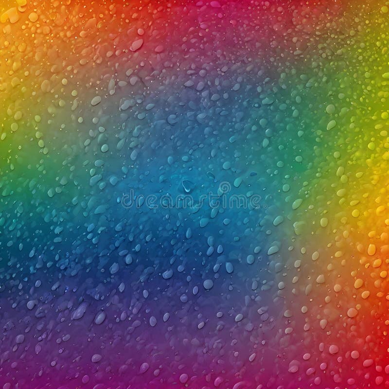 Abstract Gradient Rainbow Background with Water Drops Stock ...