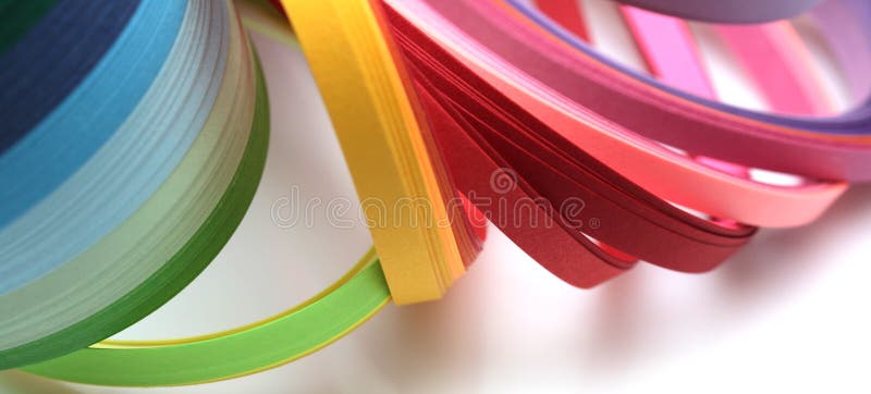 Abstract Gradient Rainbow Strip Paper Horizontal Long Background Stock ...