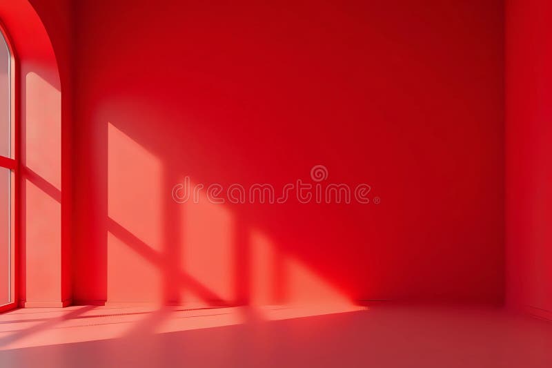 Abstract Gradient Red Studio Background for Product Presentation. Empty ...