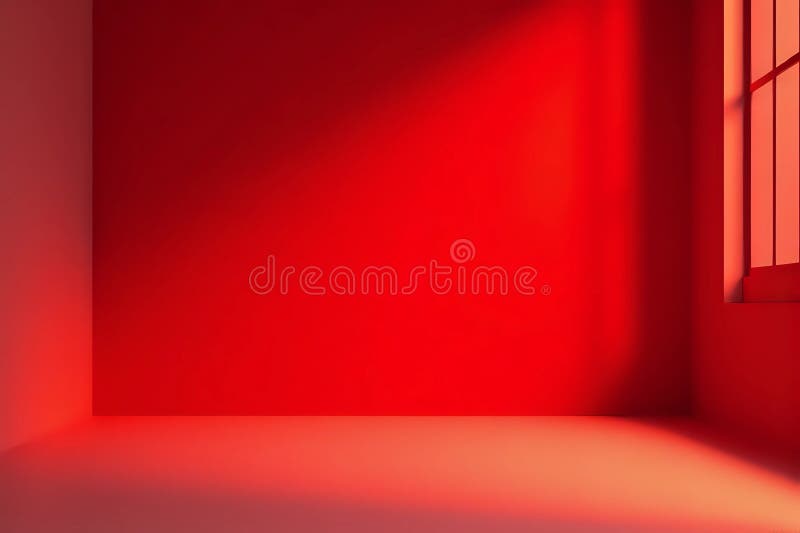 Abstract Gradient Red Studio Background for Product Presentation. Empty ...