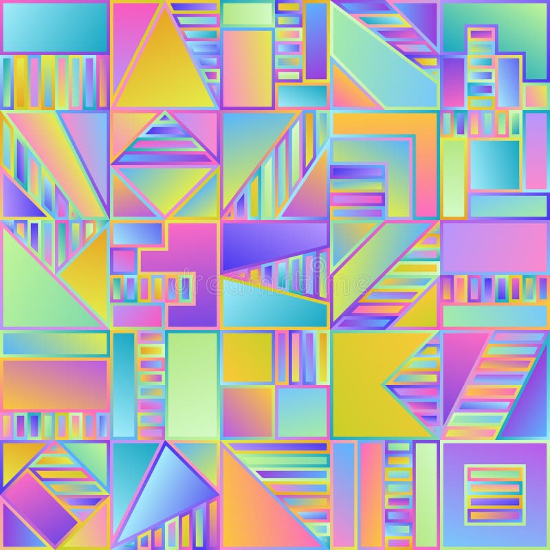 Abstract Pastel Striped Seamless Pattern of Simple Gradient Asymmetric ...