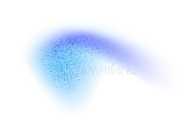 Abstract Gradient Shape with Noise. Blue Blurred Grainy Color Gradation ...
