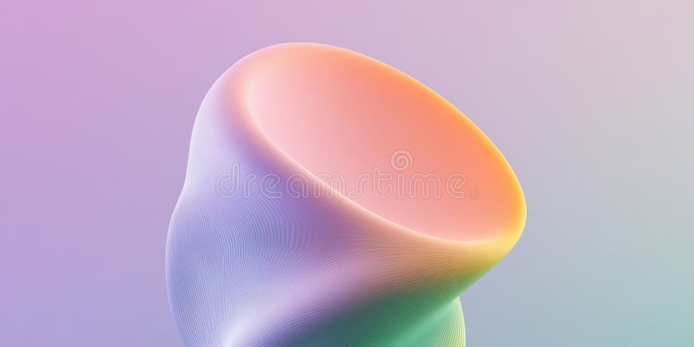 Abstract Gradient Shape with Soft Pastel Colors and Smooth Gradient ...