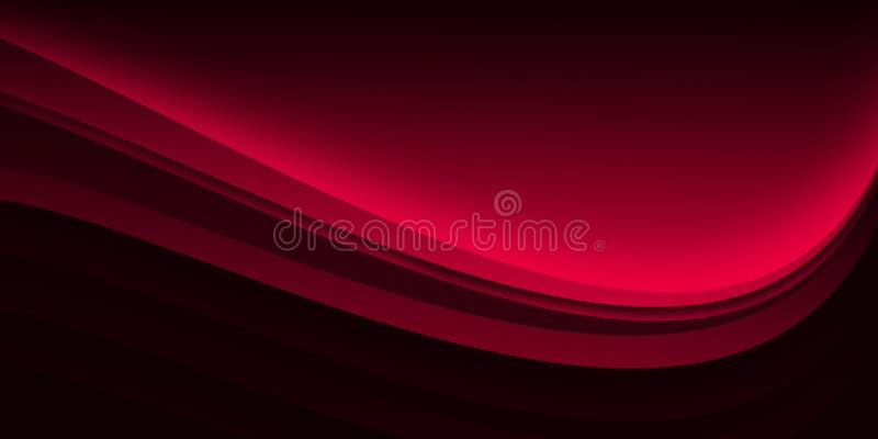 Abstract Gradient Style Background Wallpaper. Modern Red Waving Curtain ...