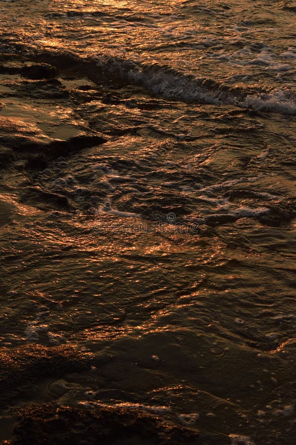 Abstract Gradient Texture of Sunset Reflection in the Sea Water Stock ...