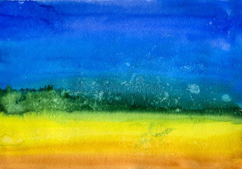 Abstract Gradient Watercolor Background Stock Illustration ...