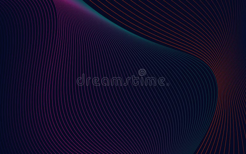 Abstract Gradient Wave Design Graphic Stock Vector - Illustration of ...