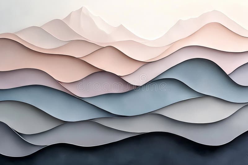 An Abstract Gradient Wave Overlay Effect with a Transparent Background ...