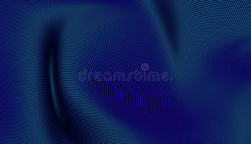 Abstract Gradient Wave of Particles. Digital Background. Futuristic ...
