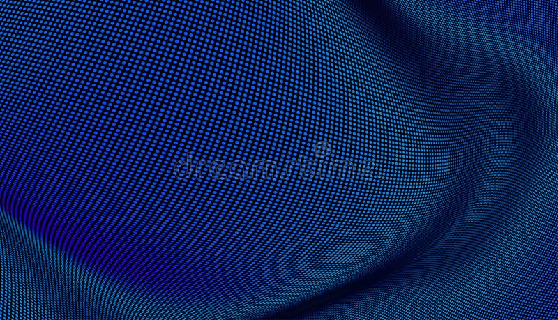 Abstract Gradient Wave of Particles. Digital Background. Futuristic ...