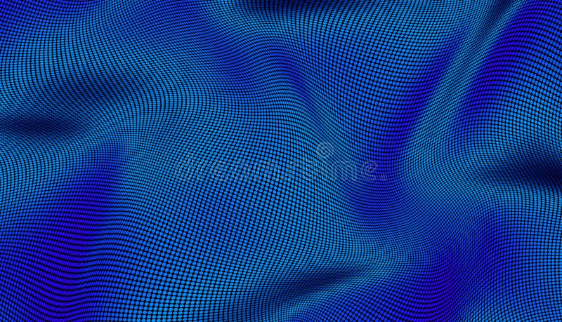 Abstract Gradient Wave of Particles. Digital Background. Futuristic ...