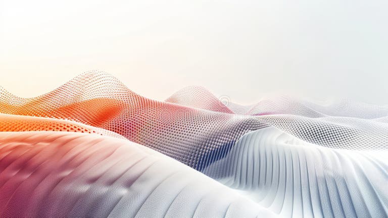 Abstract Gradient Wave Pattern with Smooth Lines and Vibrant Colors ...