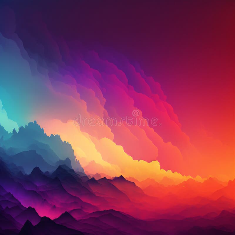 Abstract gradient waves stock illustration. Illustration of effect ...