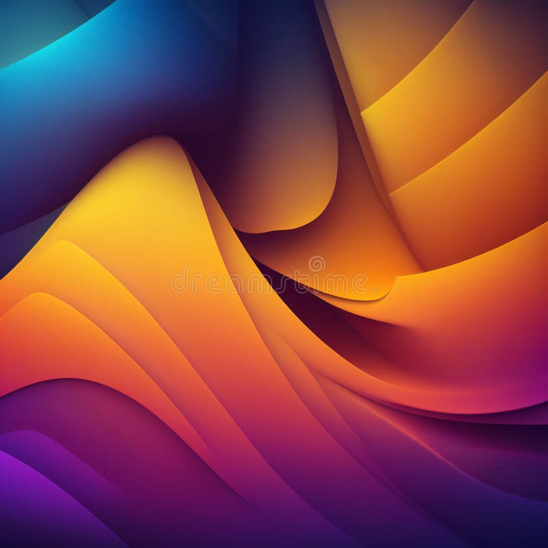 Abstract gradient waves stock illustration. Illustration of line ...