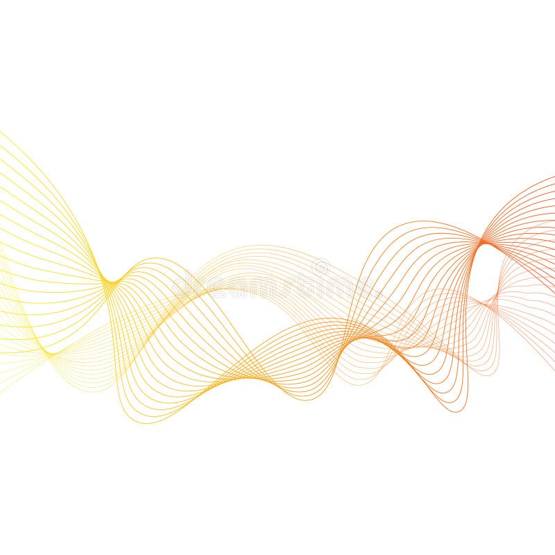 Abstract Gradient Wavy Line Decoration Stock Vector - Illustration of ...