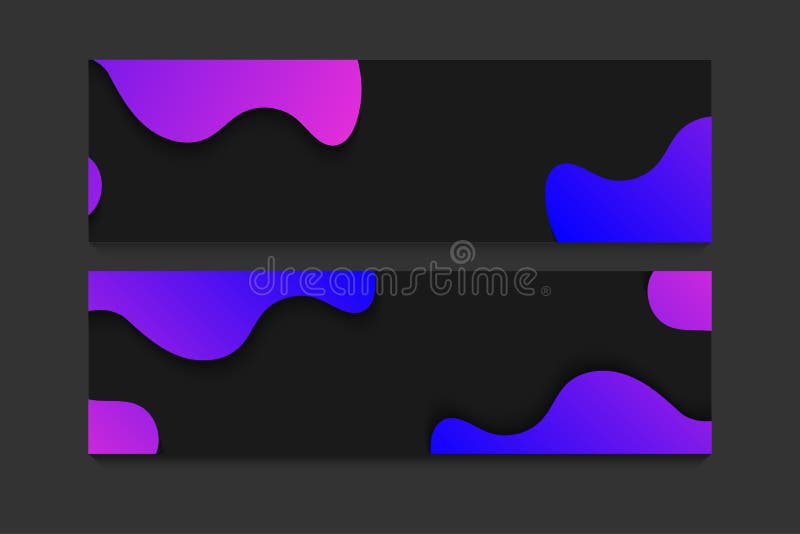 Abstract Gradient Web Banner Design Background or Header Templates ...