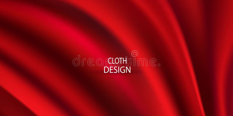 Abstract Gradients, Fabric Red Waves Banner Template Background Stock ...