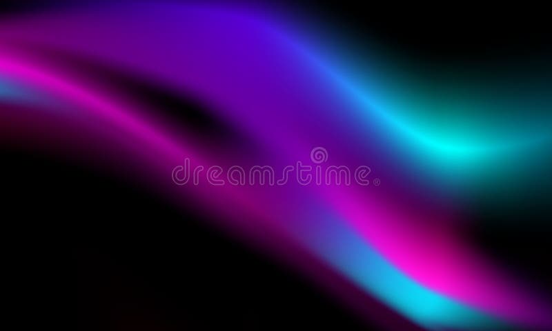 Abstract Gradients Neon Waves Banner Template Background Stock Vector ...
