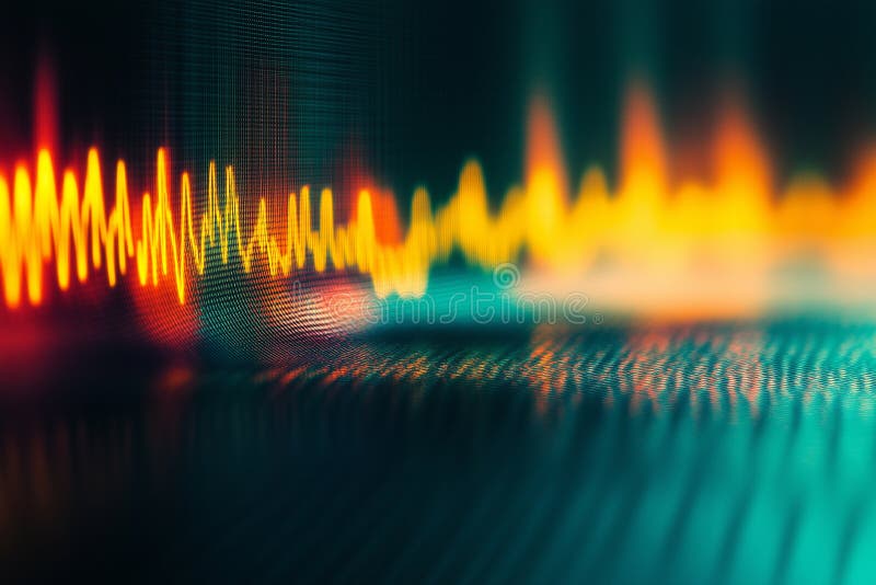 Abstract Gradients of Soundwaves Create a Vibrant Display of Color and ...