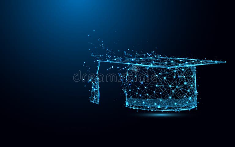 Blue Graduation Cap Background Stock Illustrations – 9,153 Blue ...