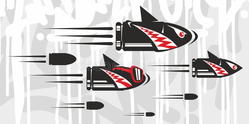 Bullet In Flight Drawing