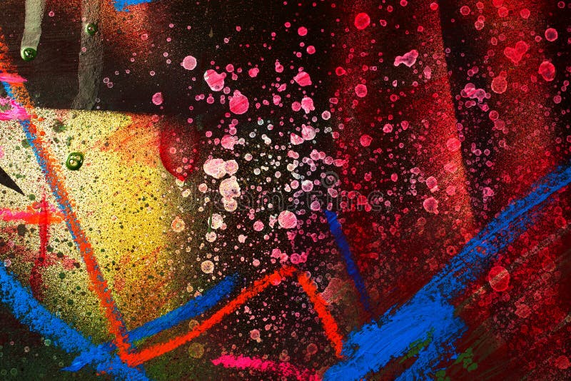 Abstract Graffiti Paint Splatter Background Stock Photo - Image of ...