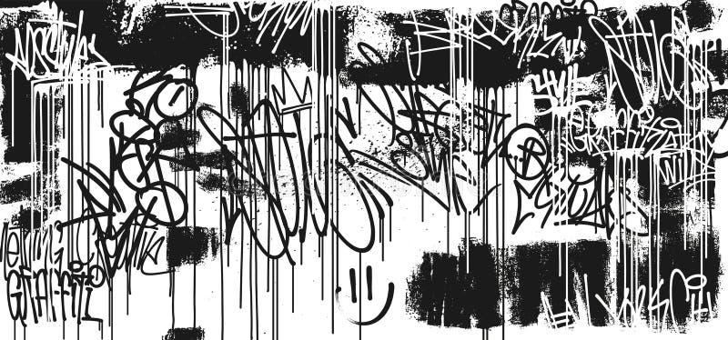 Graffiti Wall Tags Pattern Stock Illustrations – 760 Graffiti Wall Tags ...