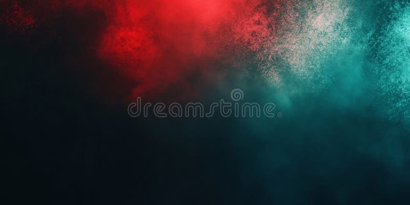 Abstract Grainy Gradient Background, Red Teal Color Shape, Black ...