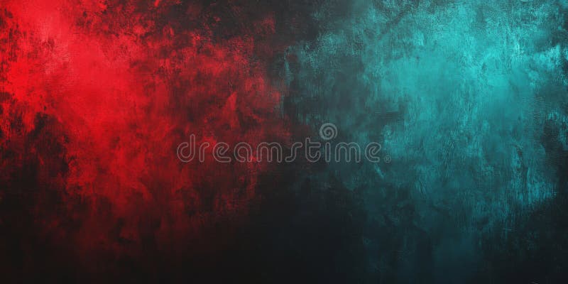 Abstract Grainy Gradient Background Red Teal Color Shape Black Backdrop ...