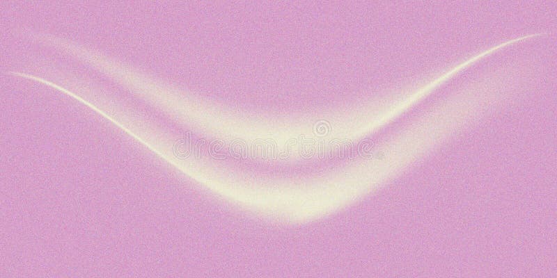 Abstract Grainy Pink Wave on Minimal White Background with Soft Glow ...