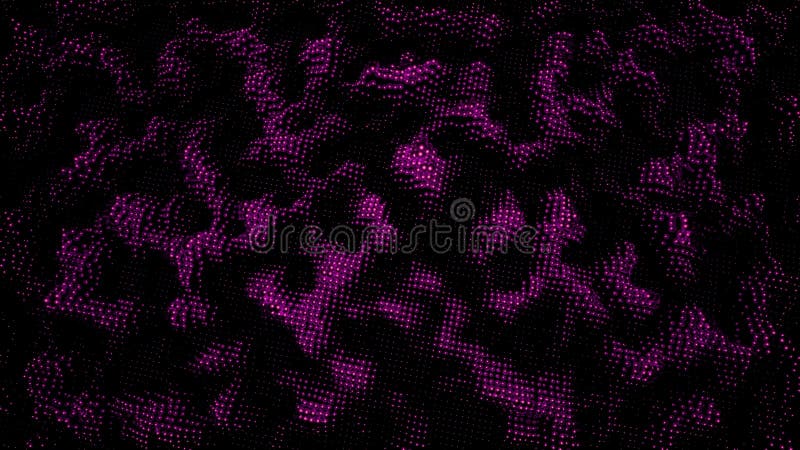 Abstract Grainy Texture Creating Effect of Hilly Terrain, Seamless Loop ...