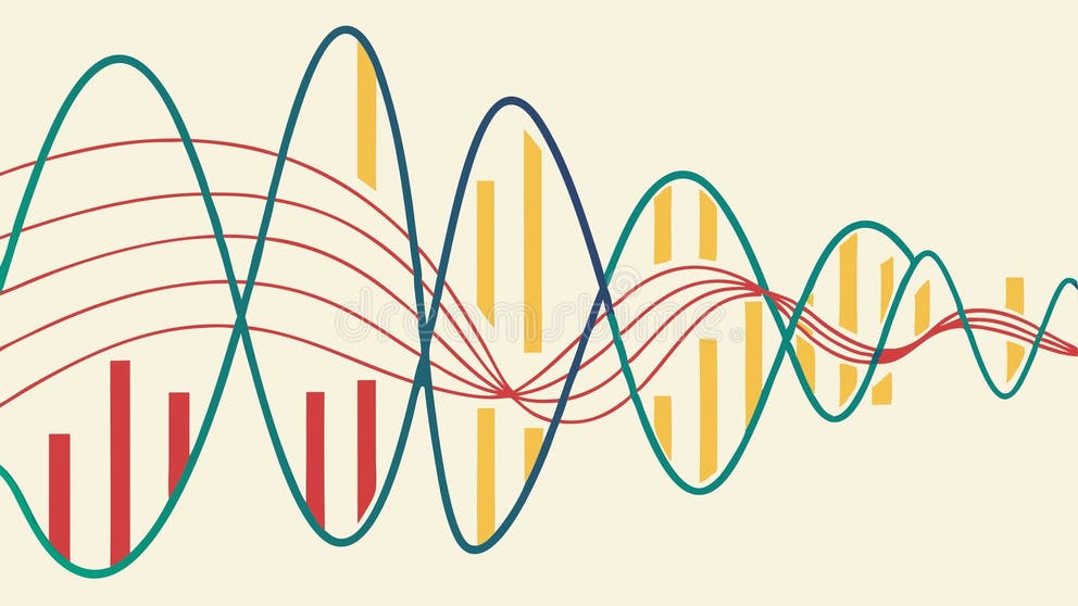 Abstract Graph Line Data Visualization Vector, Vector Design Generative AI Stock Vector ...