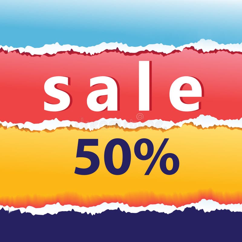 Abstract Graphic Advertising Poster of Multi-colored Paper Stock ...