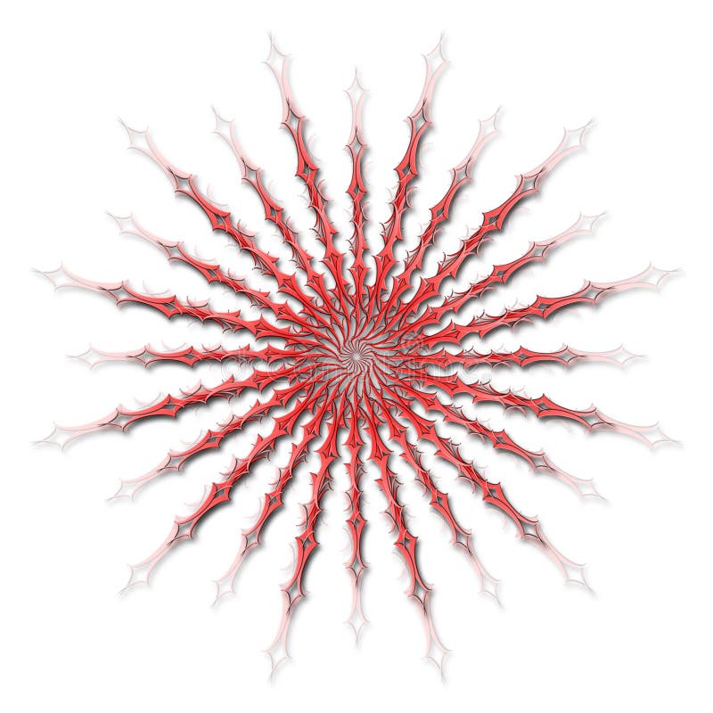 Abstract Graphic Background - Loop Shape Illusion in Red Color with ...