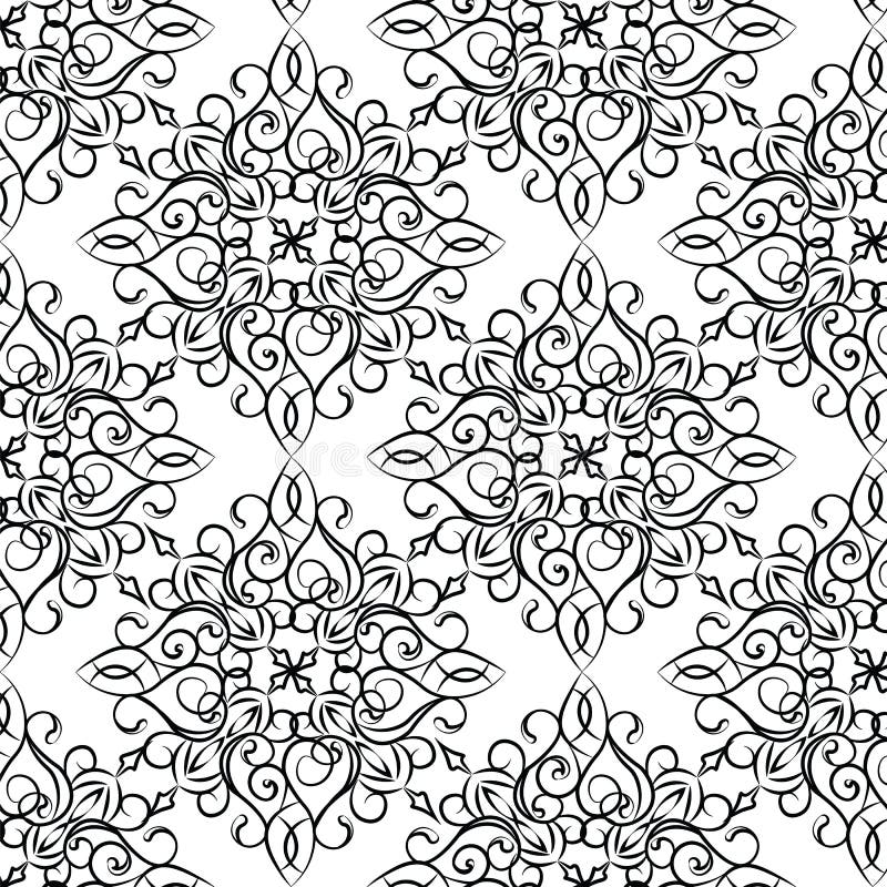 Abstract Graphic Classic Ornament Pattern Stock Vector - Illustration ...