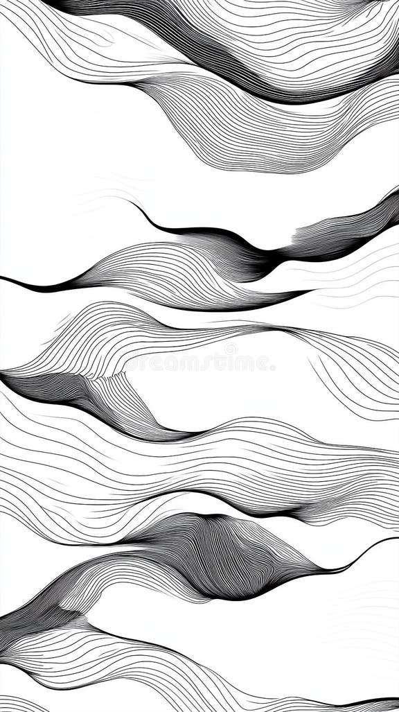 Abstract Flowing Lines Graphic Design with a Dynamic and Minimalist ...