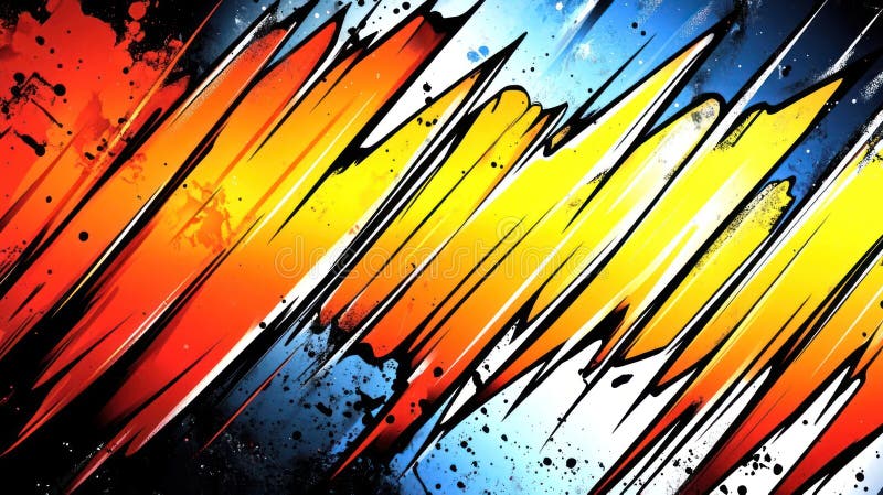 Abstract Graphic Design Featuring Vibrant Streaks of Color for Dynamic ...