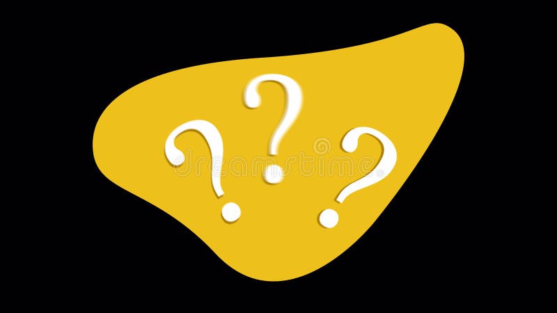 Abstract Graphic Design with Multiple Question Marks. Stock Video ...