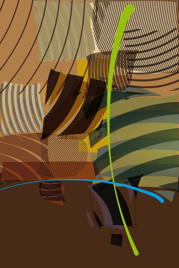 Abstract Graphic Design Poster with Place for Text Stock Vector ...