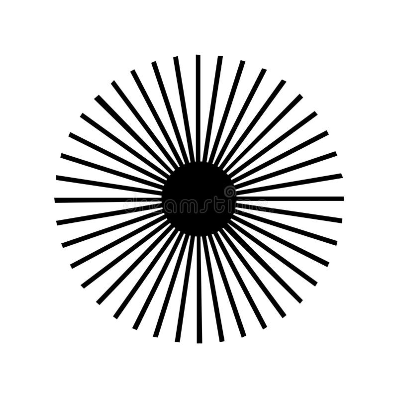 Abstract Graphic Design of a Radiating Network Ray. Stock Illustration ...
