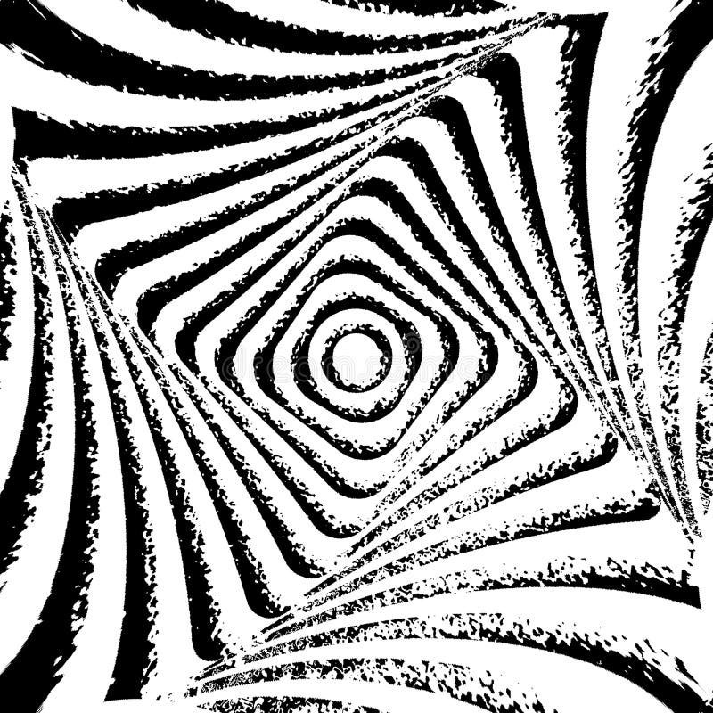 Abstract Op Art Graphic Design. Illusion of Torsion Rotation Movement ...